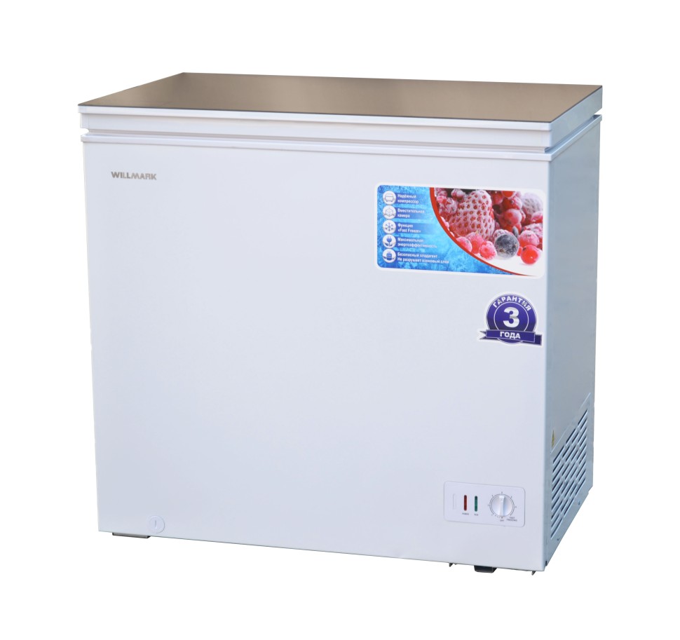 Морозильник-ларь Willmark CF-250G белый/стеклянная крышка купить в интернет-магазине ТехноПодбор