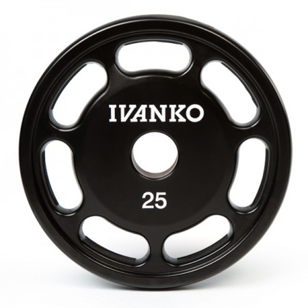 Диск олимпийский IVANKO OUEZ-15KG/BK купить в интернет-магазине ТехноПодбор